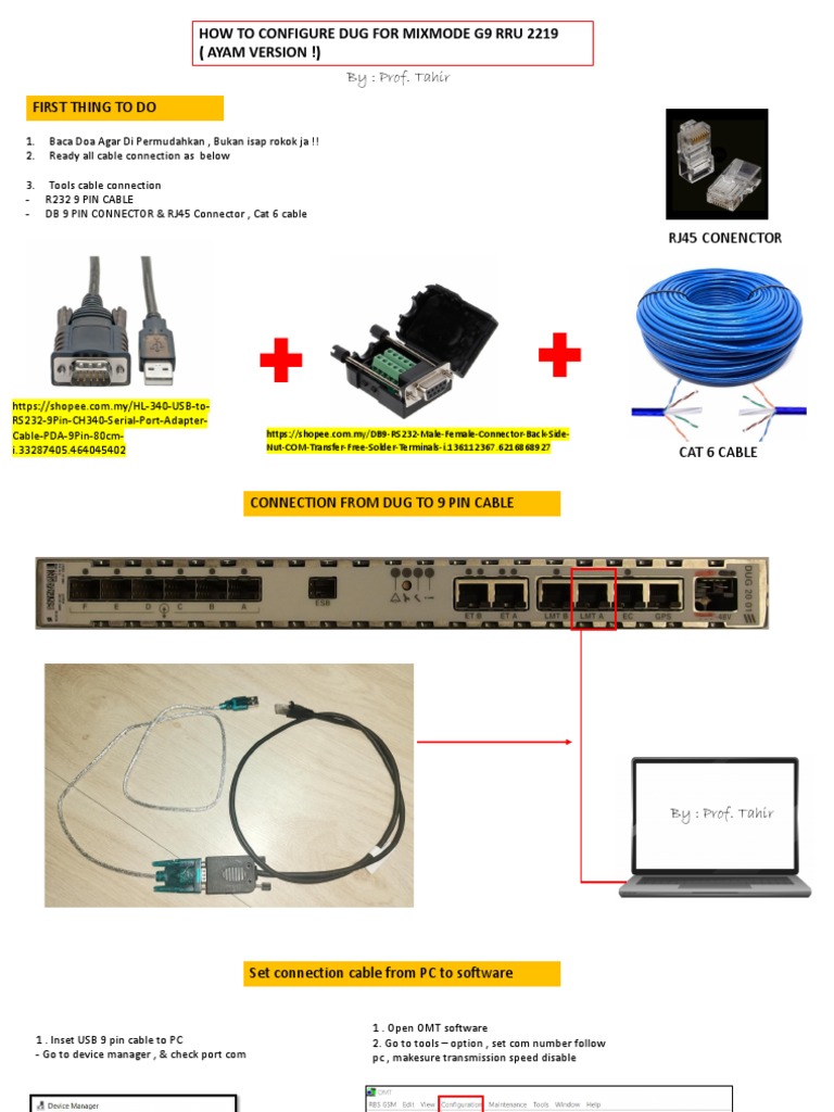 How To Configure Dug Mixmode RRU G9 | PDF | Electrical Engineering ...