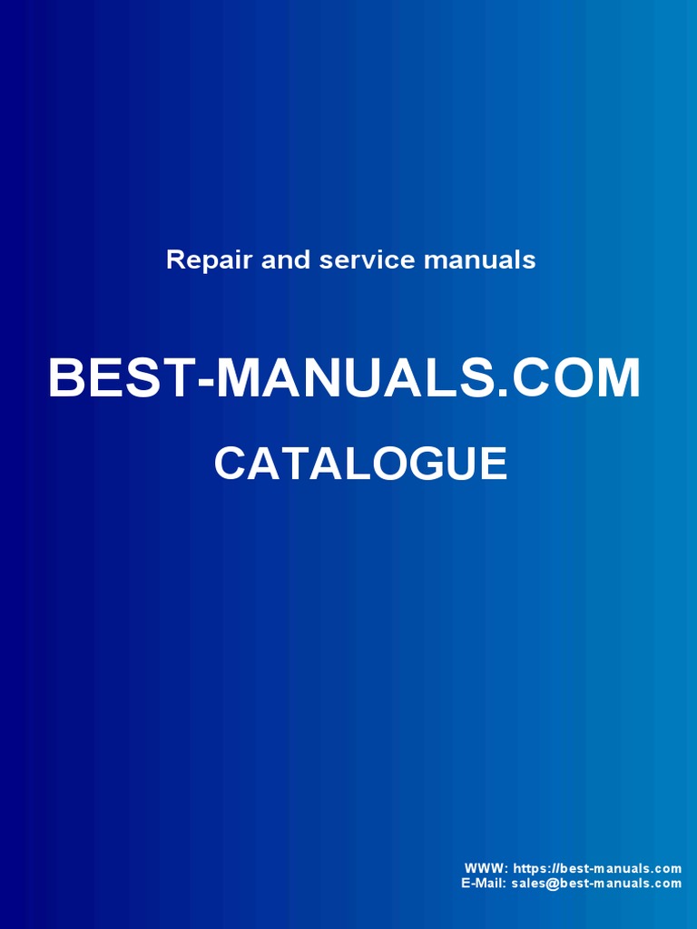 Repair and Service Manuals | PDF | Machines | Equipment