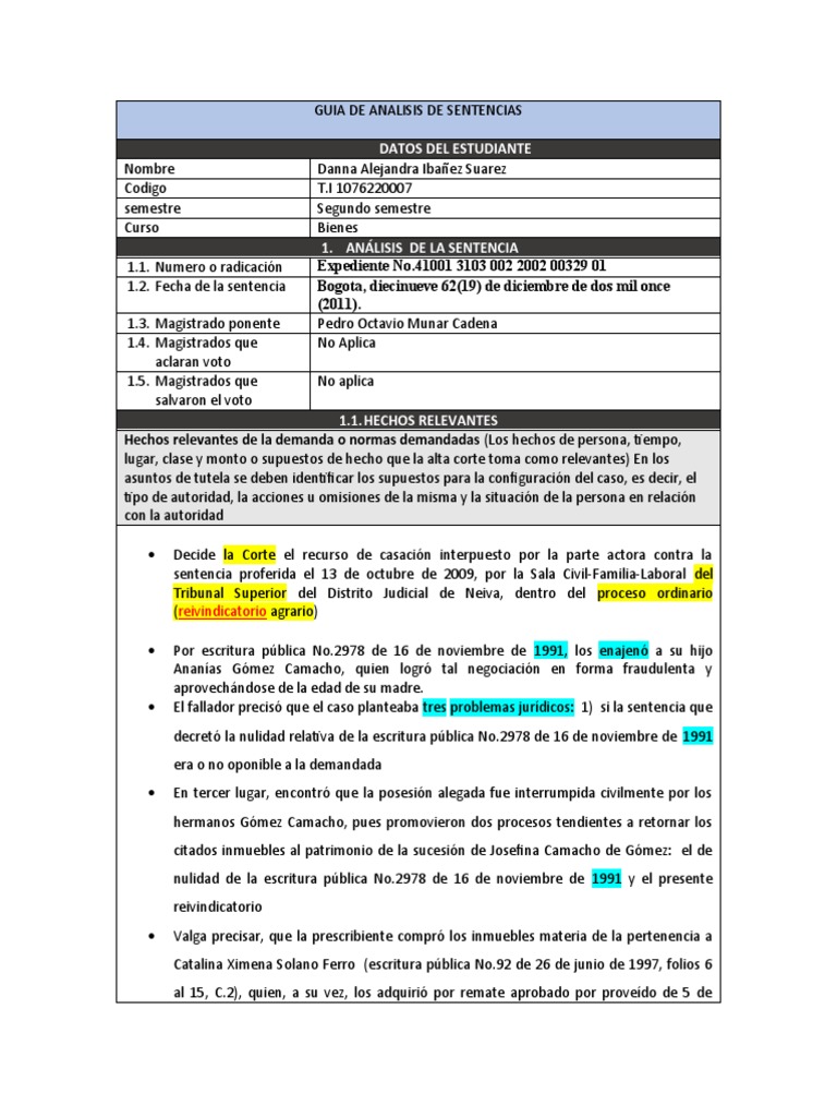 Formato Analisis de Sentencia | PDF | Sentencia (ley) | Instituciones ... Formato Analisis de Sentencia | PDF | Sentencia (ley) | Instituciones ...