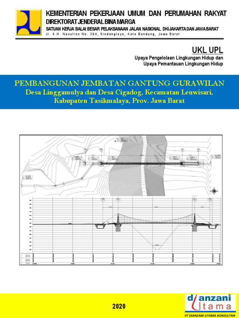 UKL UPL Jembatan Gantung Gurawilan, Tasikmalaya | PDF