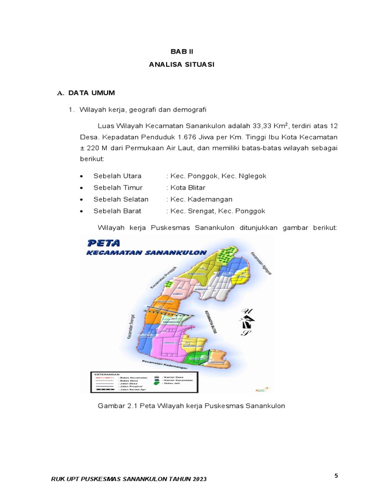 Analisis Puskesmas Sanankulon | PDF