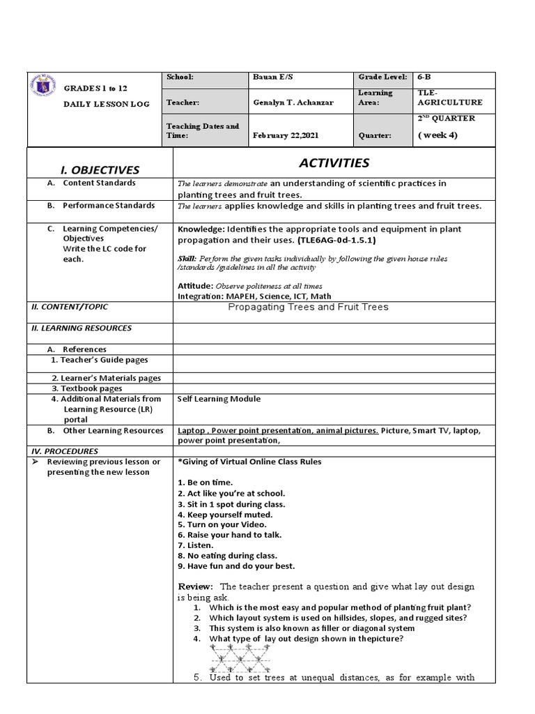 COT - DLP EPP 6 - Tools | Download Free PDF | Learning | Educational ...