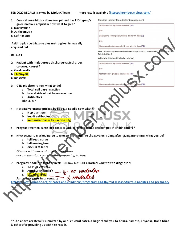 February 2020 Medical Recall Summary | PDF | Health Sciences | Medicine