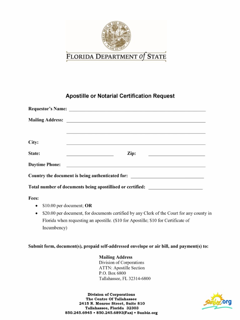 Apostille and Notarial Certificate Request Form11-26-19 | PDF