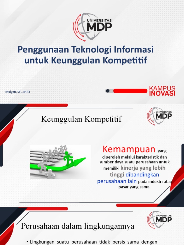 4.penggunaan Teknologi Informasi Untuk Keunggulan Kompetitif | PDF