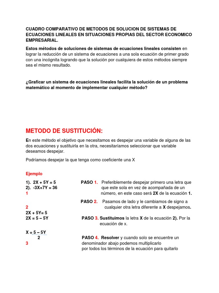 Pre Algebra | PDF | Ecuaciones | Sistema de ecuaciones lineales