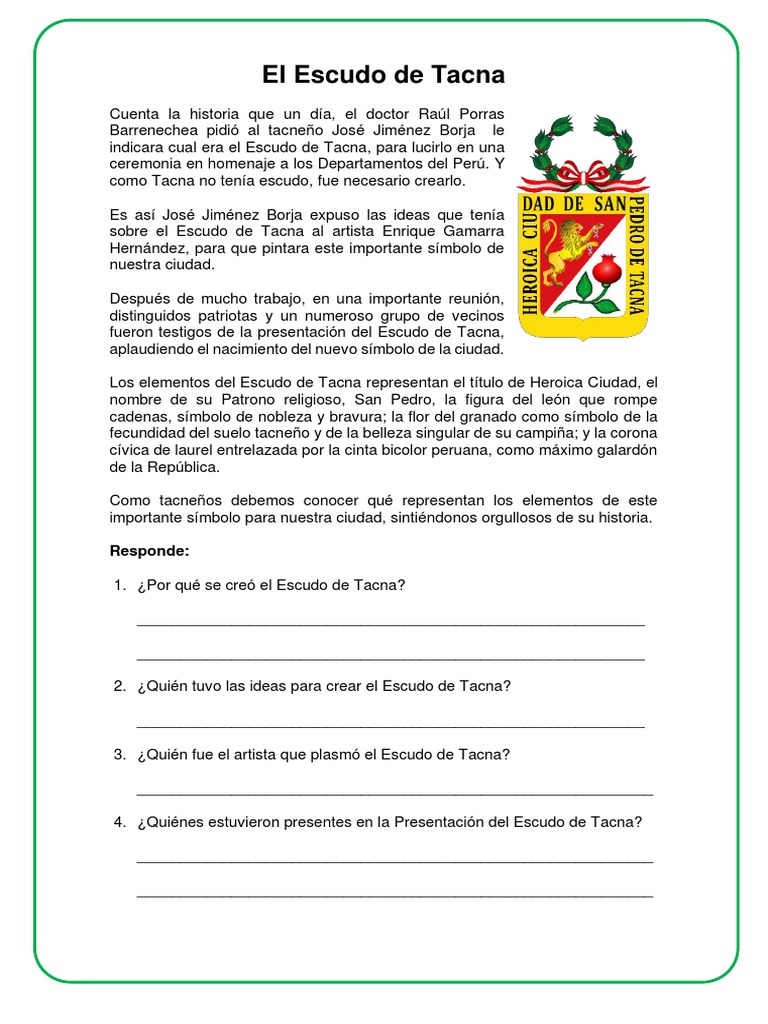 El Escudo de Tacna | PDF