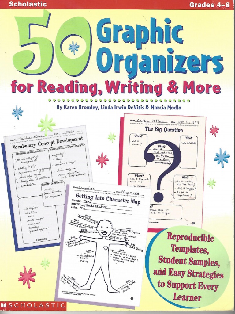 50 Graphic Organizers For Reading, Writing & More (Grades 4 - 8 ...