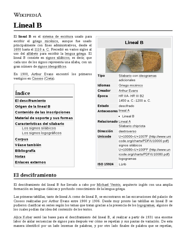 Lineal B | Descargar gratis PDF | Notación | Comunicación humana