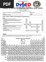 7e Lesson Plan (Elements and Compounds) | PDF