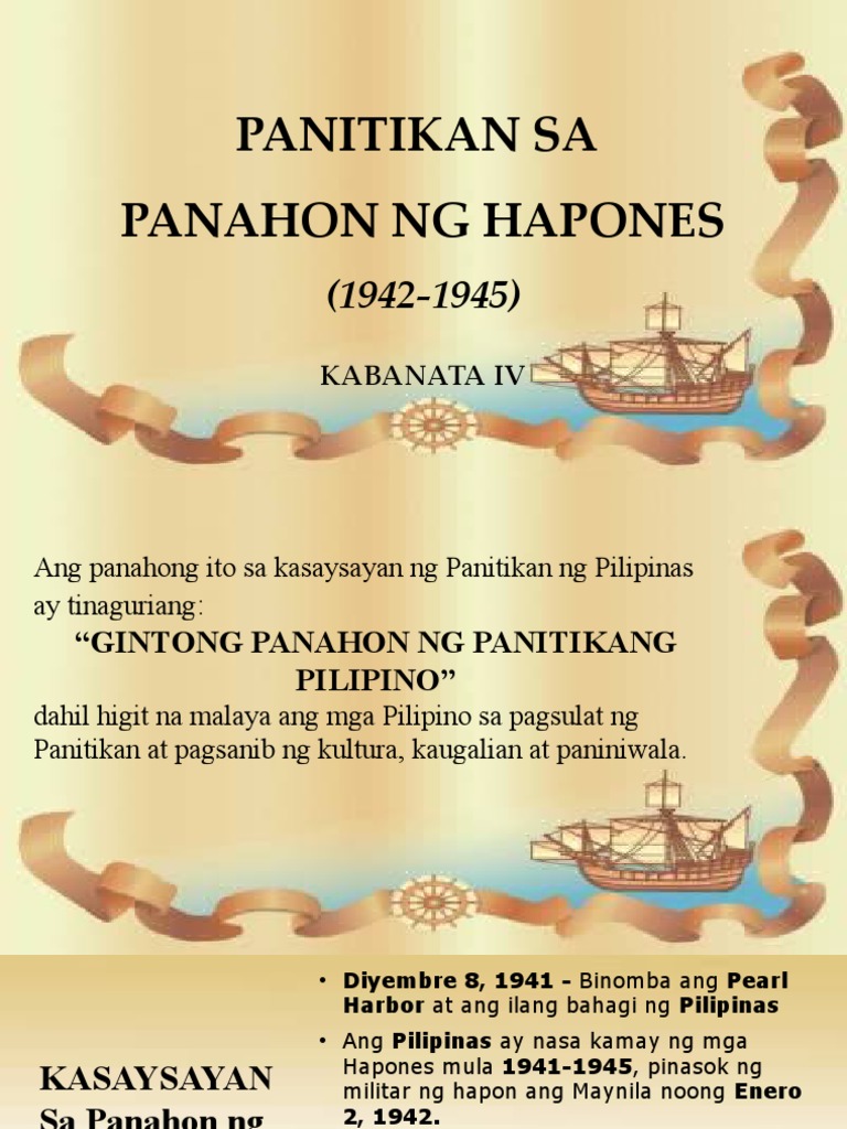 Panitikan Sa Panahon NG Hapones | PDF