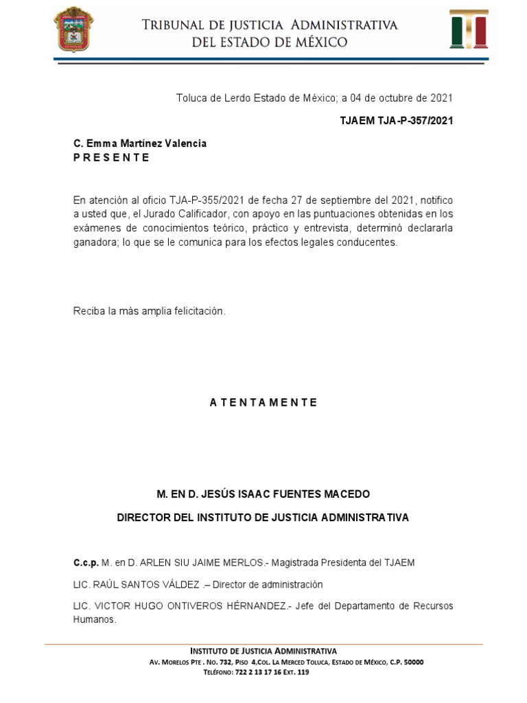 Formato Oficio | PDF | México