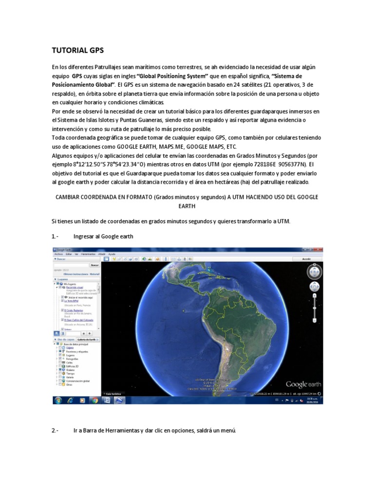 Tutorial Basico de GPS | PDF | Sistema de Posicionamiento Global