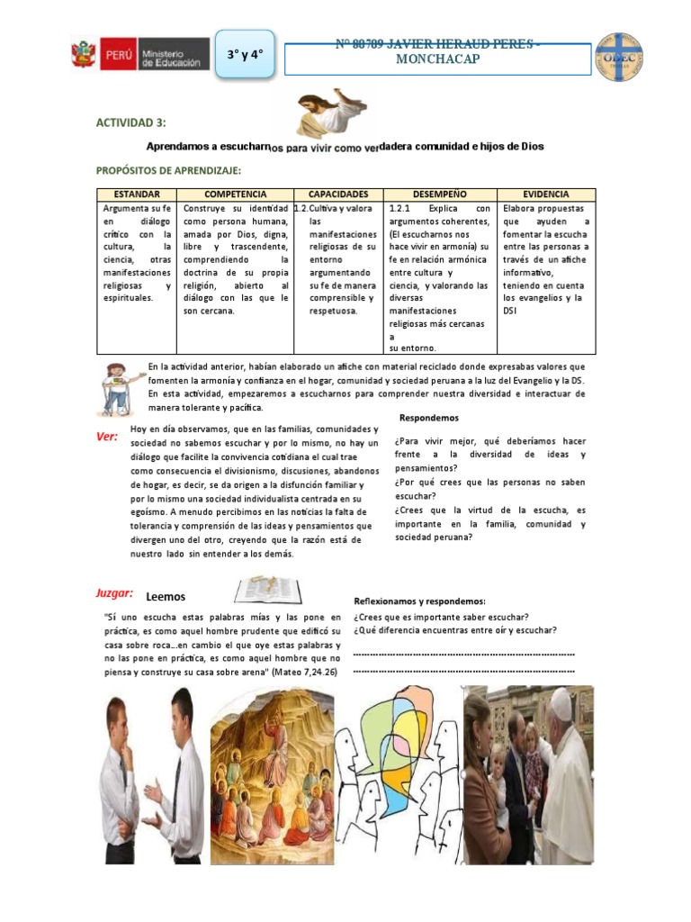 Ac Alumnos 03 Experiencia De Aprendizaje 04 Tercero Y Cuarto Grado