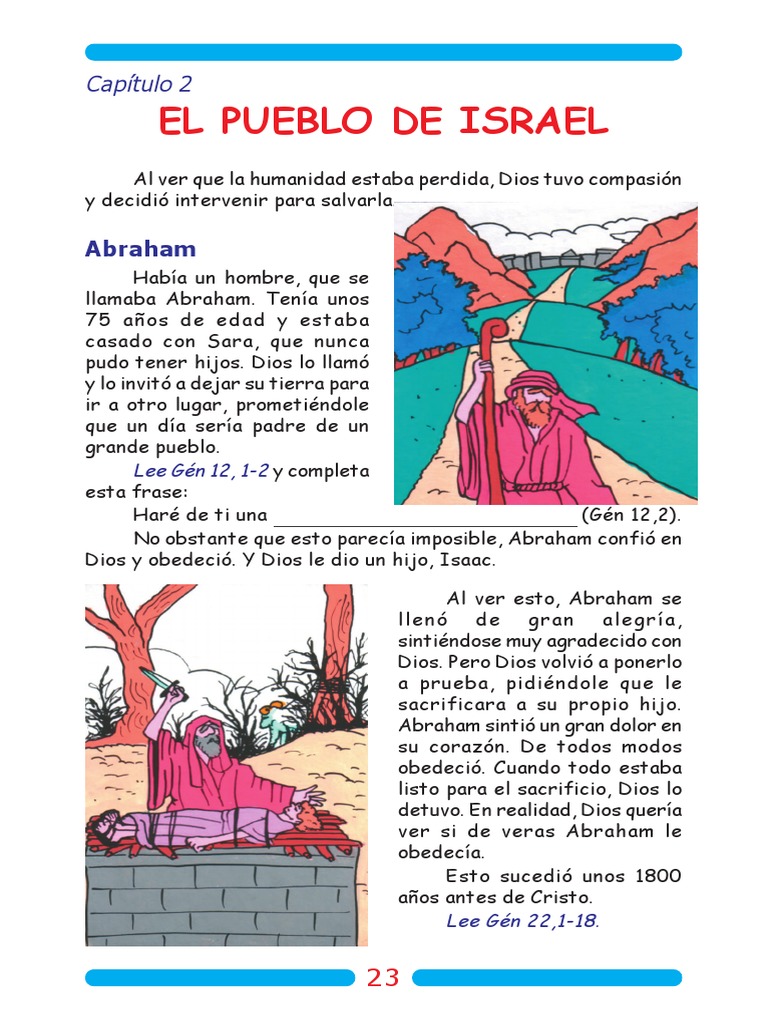 Tema - El Pueblo de Israel | PDF | Abrahán | Moisés