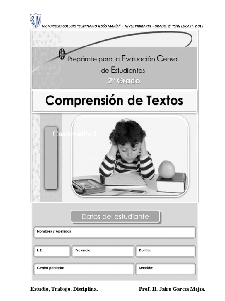 Cuadernillo 3 Comp Lec Pdf