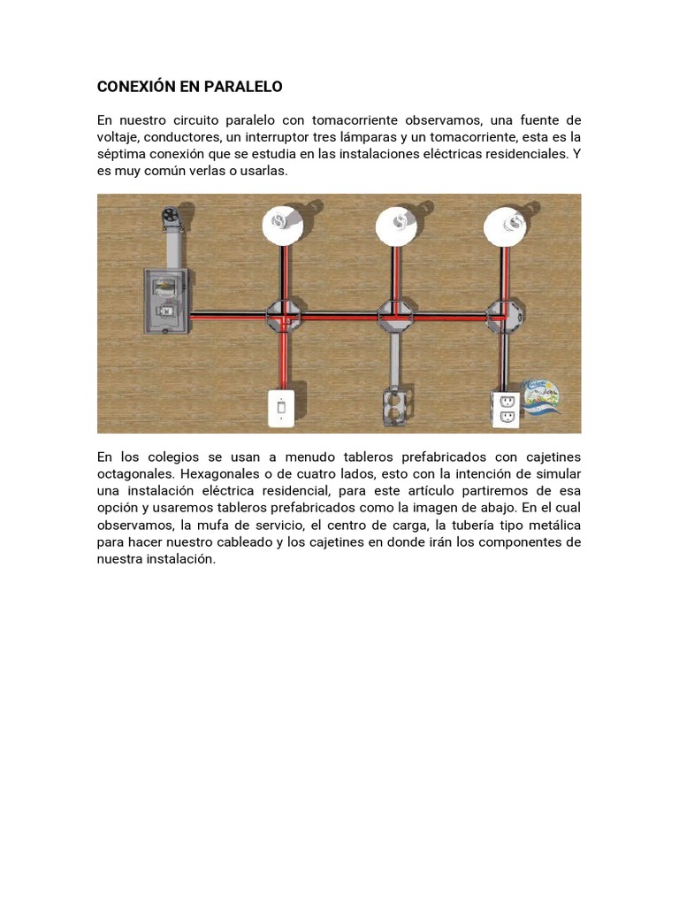 Conexión de Circuito en Paralelo | PDF | Ingenieria Eléctrica ...