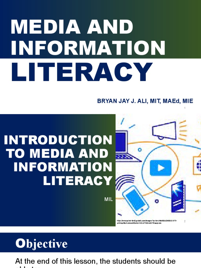L1 Introduction To Media and Information Literacy MELC1 | PDF ...