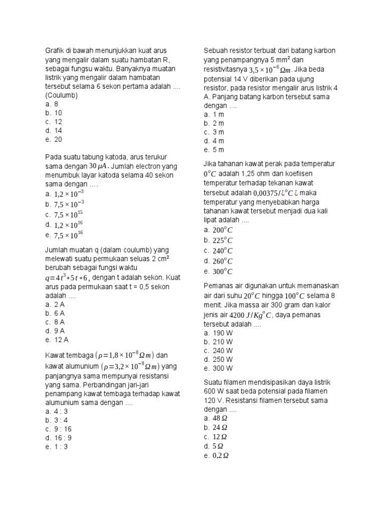 Conso Energi Dan Daya Listrik Kurikulum Merdeka | PDF