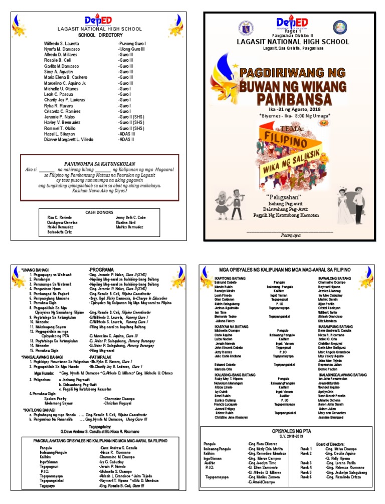 Buwan NG Wikang Pambansa | PDF