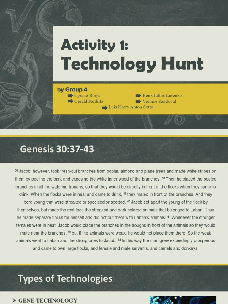 STS Group 4 Act 1 | PDF | Jacob | Biology