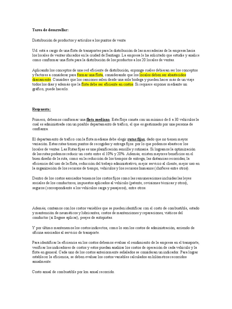 Tarea 2 Modulo 3 - Alexander Harris Collao | PDF | Transporte | Neumático