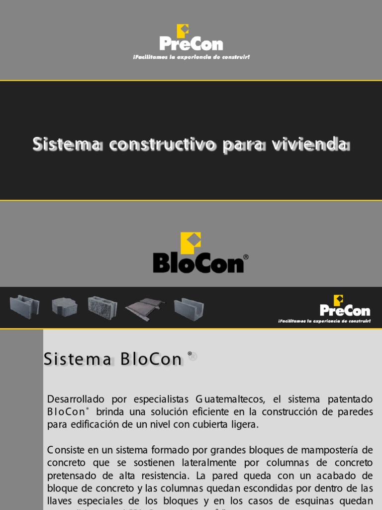 Presentacion Casa BloCon | PDF | Hogar, jardinería y bricolaje | Tecnología