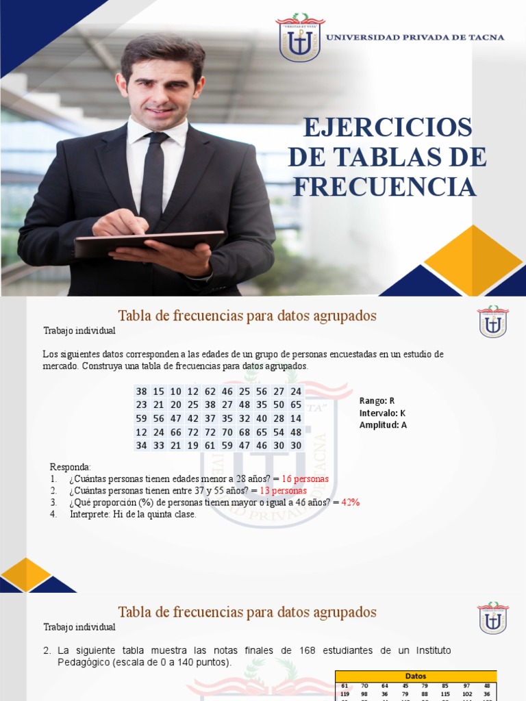 Ejercicios de Tablas de Frecuencia | PDF