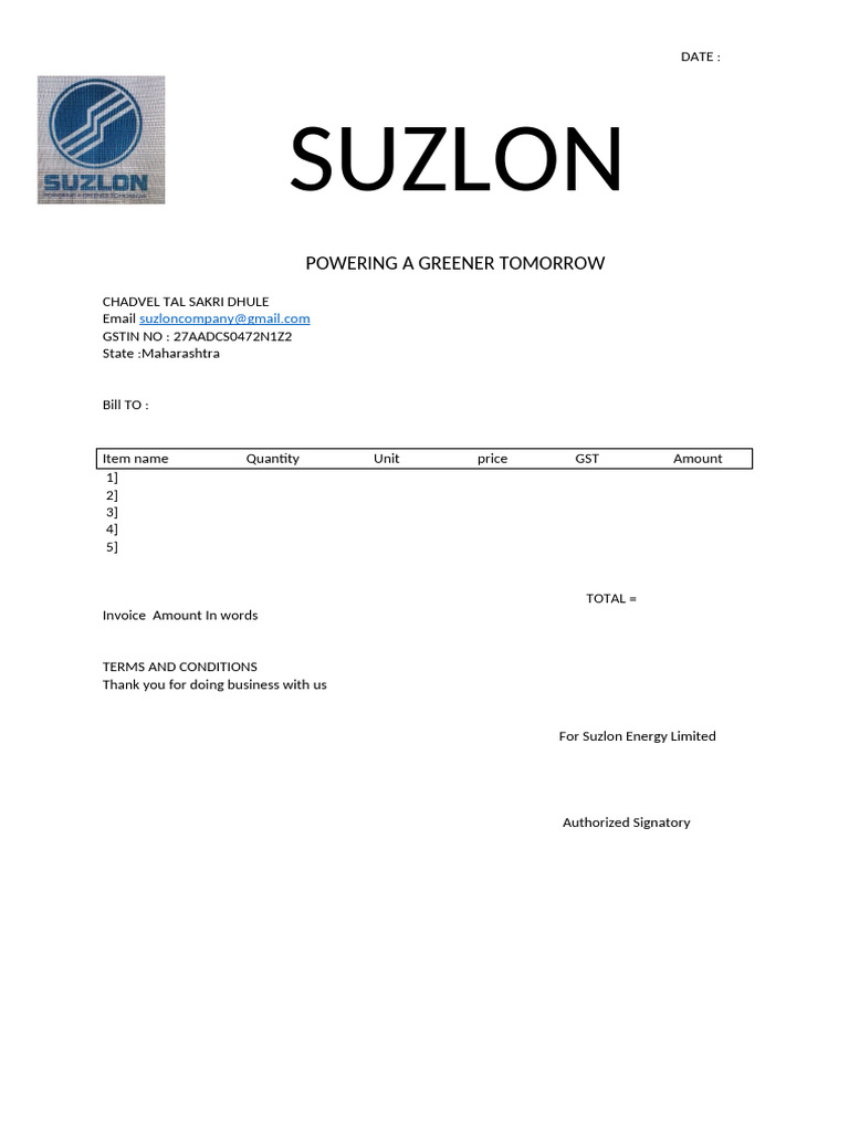 Suzlon Letar Head 2 | PDF