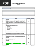 01 200 Project Mobilization Checklist PDF | PDF