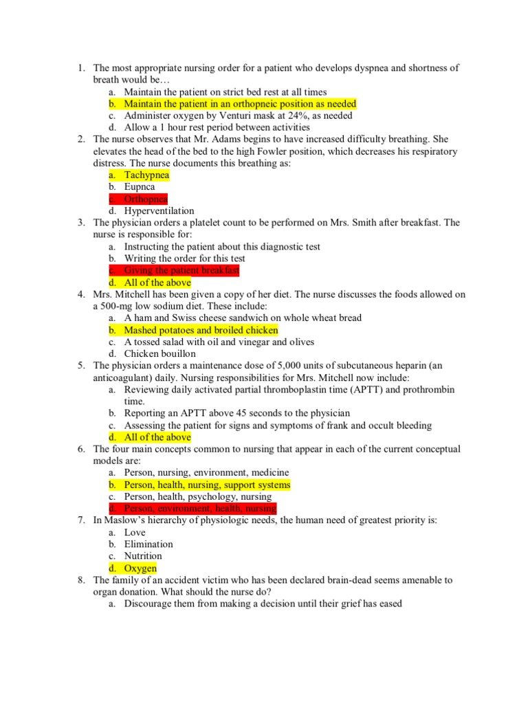 Compre - Exam | PDF | Chronic Obstructive Pulmonary Disease | Heart Rate