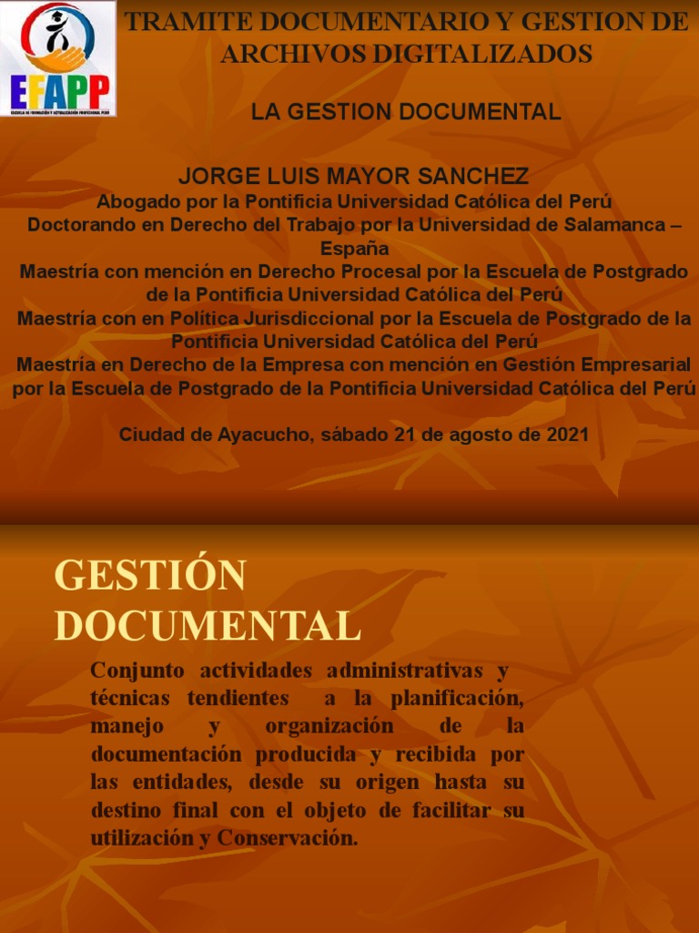 La gestión documental y los principios archivísticos para la ...
