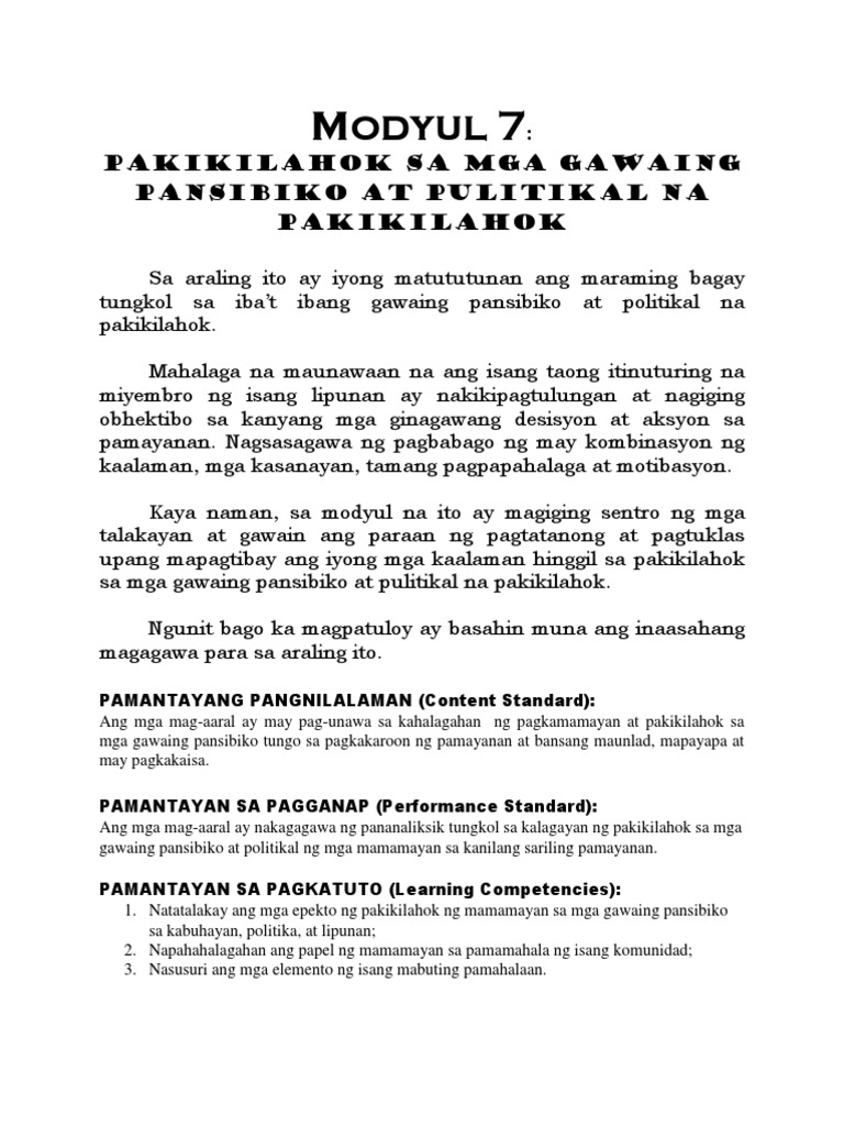 Revised Final Module 7 | PDF