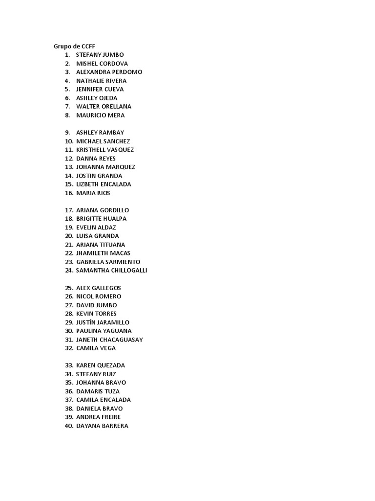 Grupo de CCFF | PDF