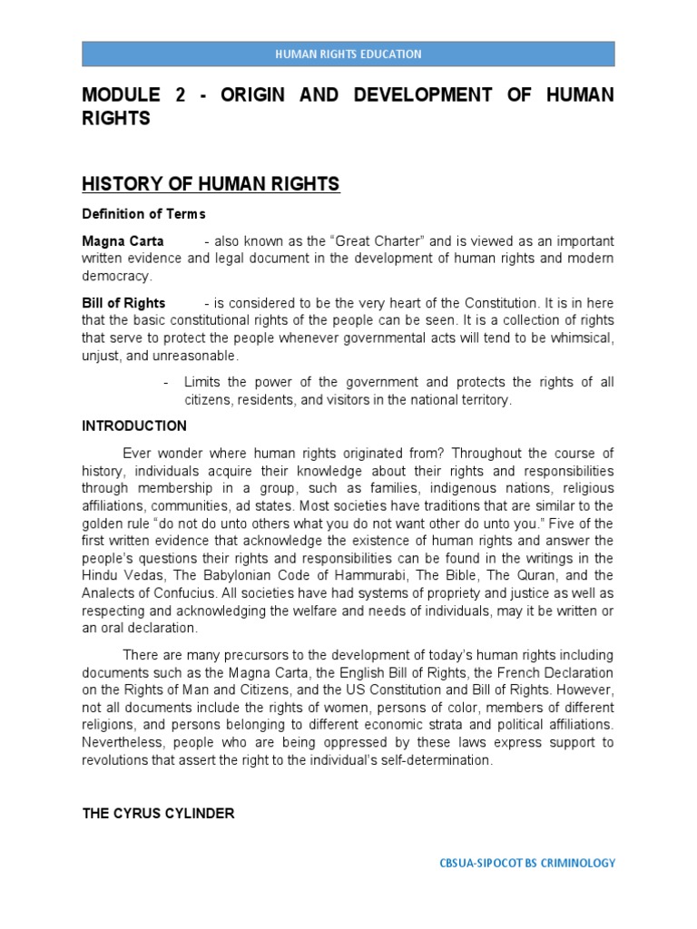 Module 2 | PDF | Human Rights | International Law