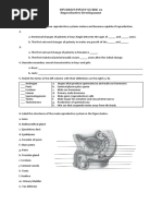 Reproductive Activity Sample Questionnaire | PDF | Reproductive System ...