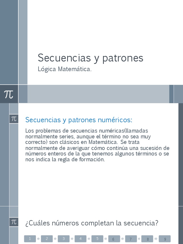 Secuencias y Patrones | PDF | Secuencia