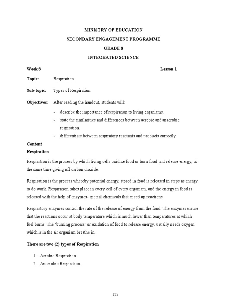 Grade 8 Integrated Science Week 8 Lesson 1 | Download Free PDF ...