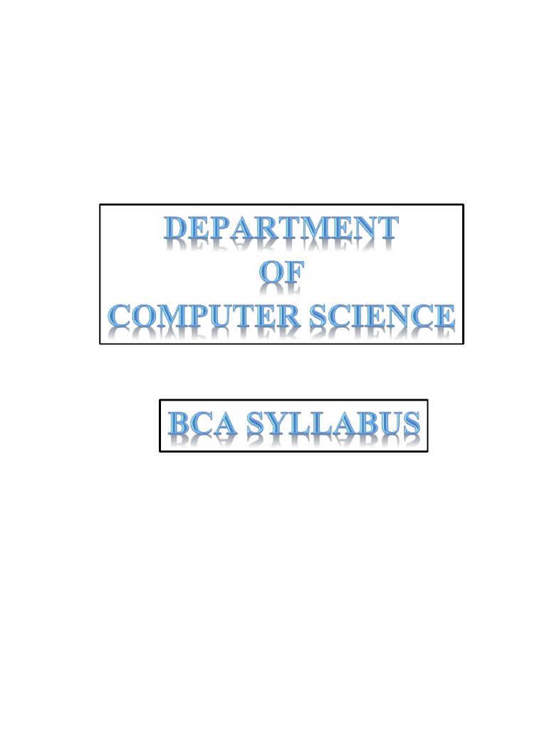 BCA Syllabus | PDF | Html Element | Html