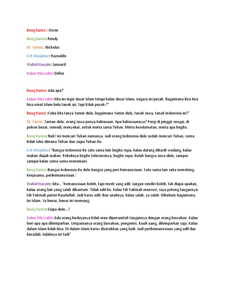 Teks Dialog PPKN | PDF | Perjalanan | Agama & Spiritualitas