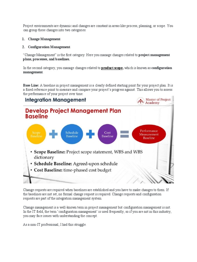 Change vs Configuration Management Explained | PDF | System | Project ...