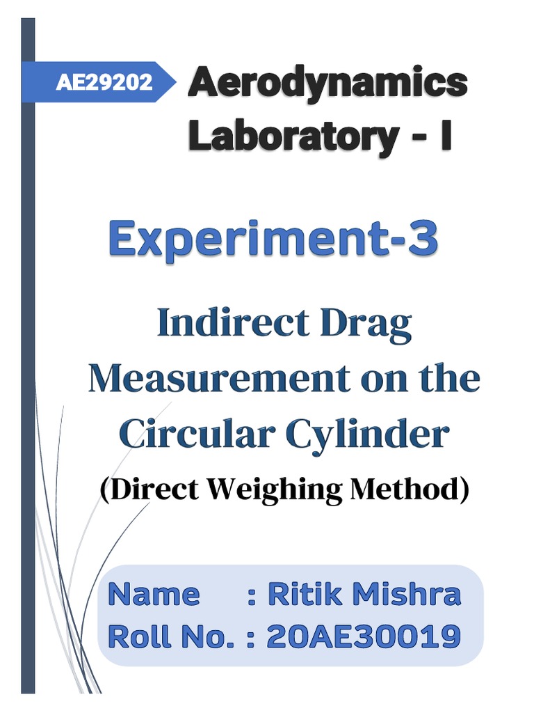 20AE30019 Exp3 | PDF | Drag (Physics) | Fluid Dynamics