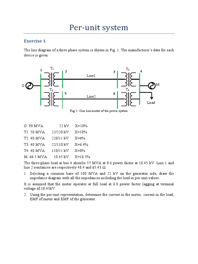 Tutorial Per Unit Systems | PDF | Electrical Impedance | Electricity