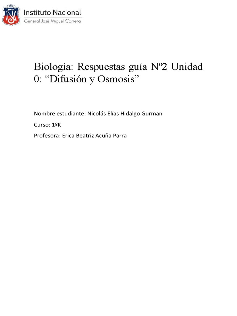 Difusión y osmosis en papas | PDF | Agua | Ósmosis