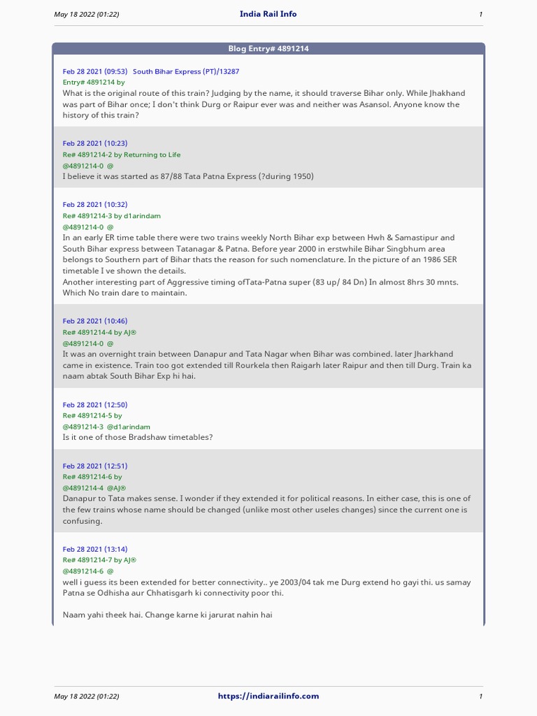 IRI-Forum Entry#4891214 | PDF | Rail Transport