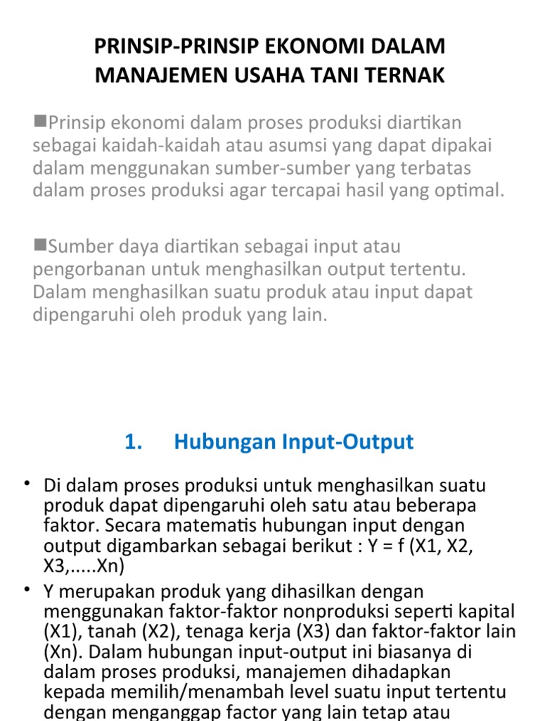 Bab III. Prinsip Prinsip Ekonomi - Ppt.news5 | PDF
