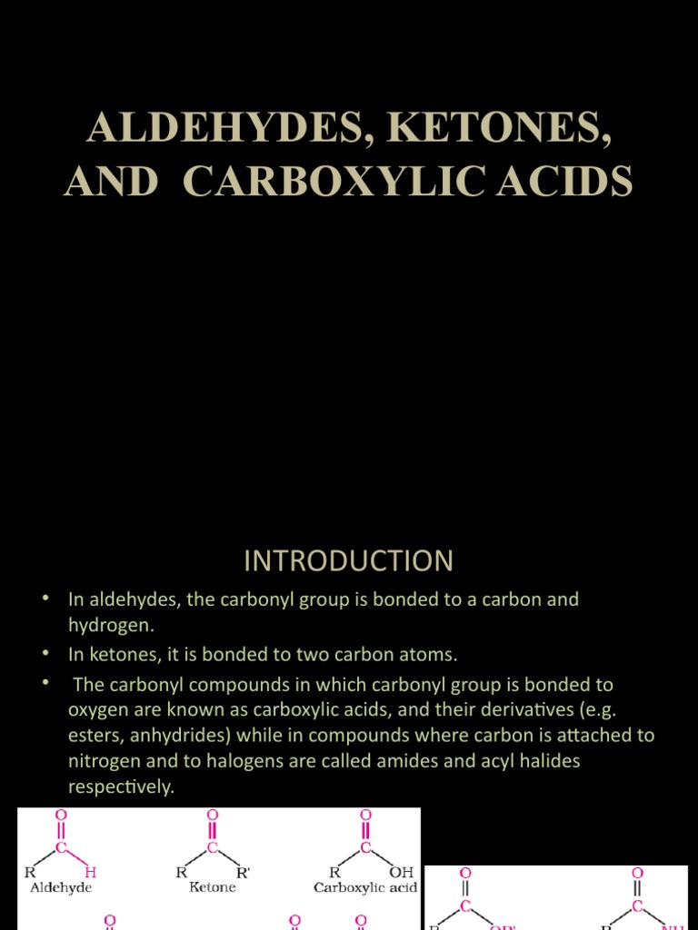 Aldehydes, Ketones, and Carboxylic Acids | PDF | Aldehyde | Carboxylic Acid