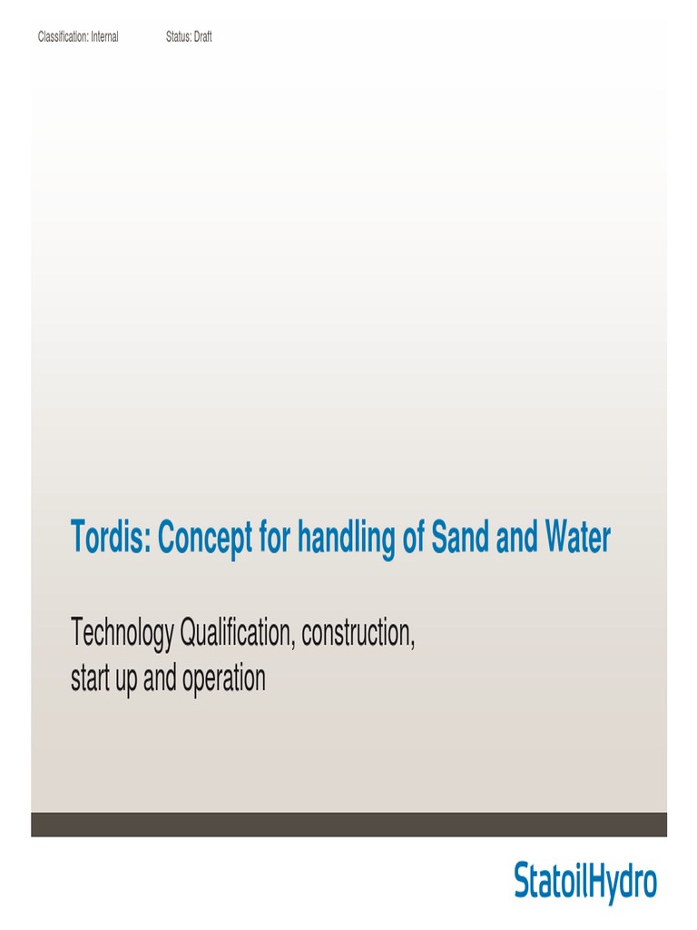 StatoilHydro Paper | Download Free PDF | Subsea (Technology) | Energy ...