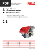 Riello Burner RL Series Manual | PDF | Boiler | Transformer