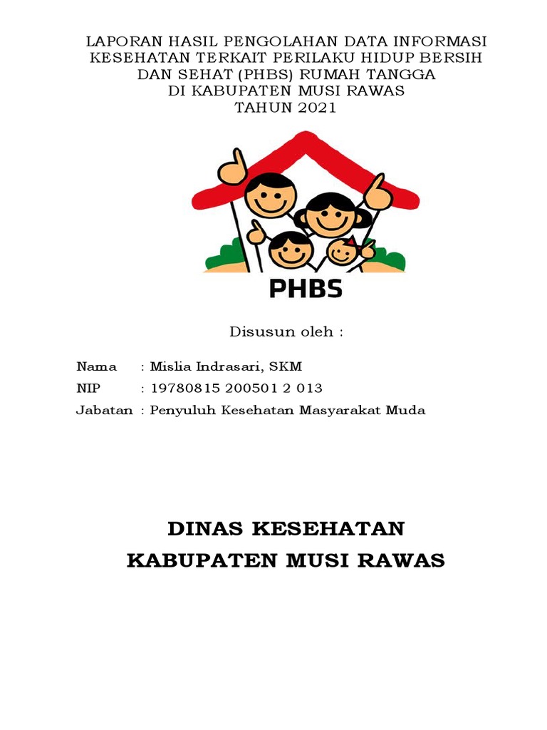 Laporan PHBS Rumah Tangga Musi Rawas 2021 | PDF